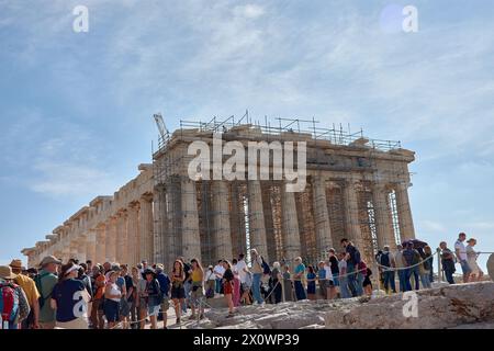 Athens, Greece - October,13,2022: Crowds of tourists visit the ...