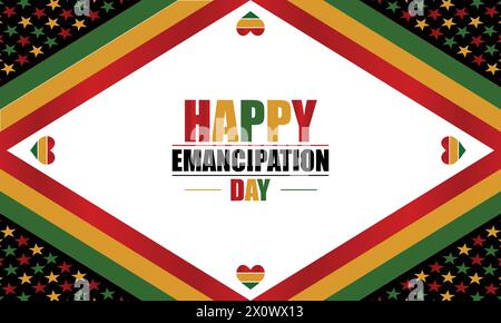 Celebrating Emancipation Day with Stunning Text Designs Stock Vector ...