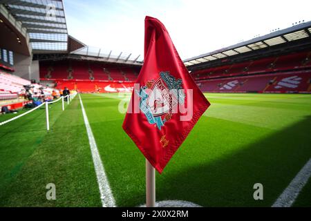 General stadium view inside Anfield before the Liverpool v Brighton ...