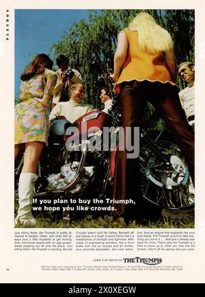 Triumph - Vintage Motorcycle Advertising Stock Photo - Alamy