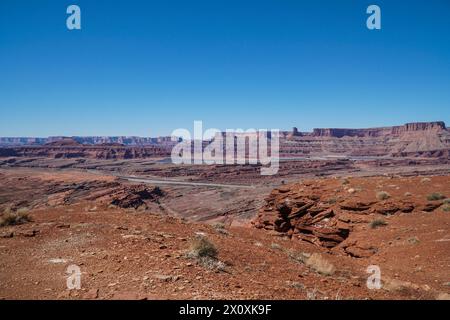 Chicken Corners road near Moab, Utah Stock Photo - Alamy