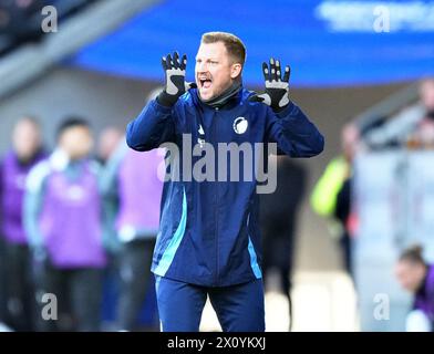 FC Copenhagen's coach Jacob Neestrup in the Superliga match between AaB ...