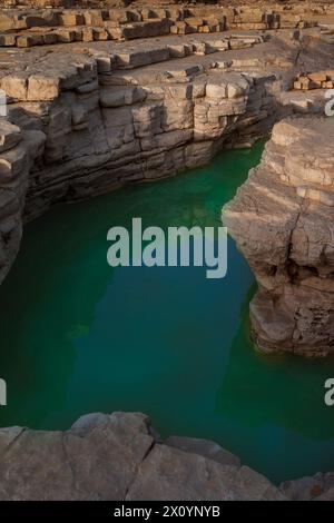 Hidden canyon near riyadh ,famous tourist spot Stock Photo - Alamy