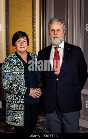 Borwin, Duke of Mecklenburg and Alice, Duchess of Mecklenburg arrive ...