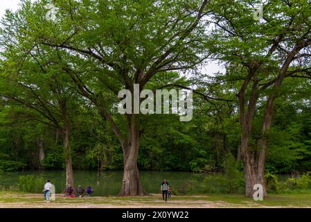 Bandera, Texas - April 8, 2024: People waiting for the solar eclipse in ...