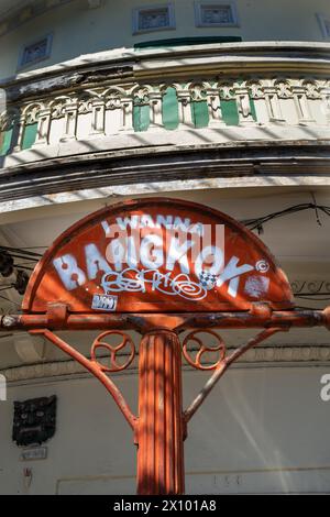 I Wanna Bangkok street sign in the Song Wat Area of Bangkok; Bangkok ...