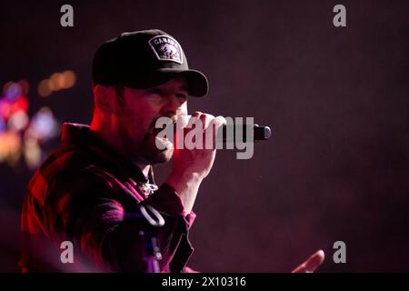 Canadian country music artist Shawn Austin performs during the 2024 ...