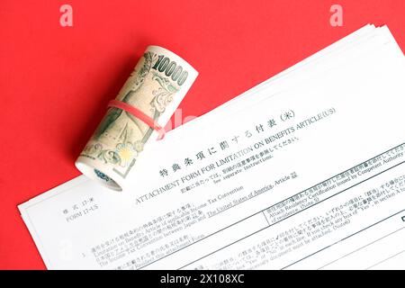 Japanese tax form 17 US - Attachment form for limitation on benefits ...