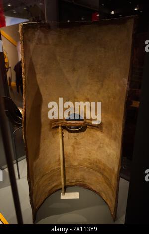 This is the only complete surviving Roman legionary long shield (scutum ...
