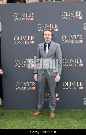 Tom Basden attends Olivier Awards 2024 with Mastercard at Royal Albert ...