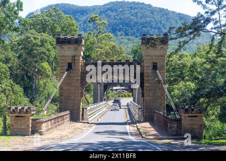 19th century Hampden Bridge, Moss Vale Road, Kangaroo Valley, New South ...