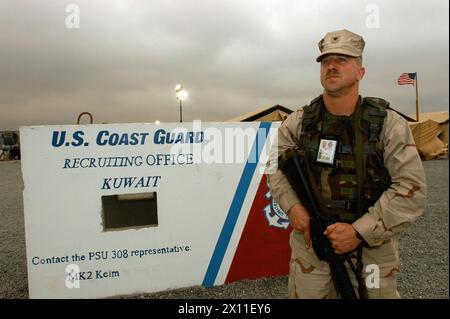 ASH SHUAIBA, Kuwait (January 6, 2004)--PS2 Walter Griffin, 32, from ...