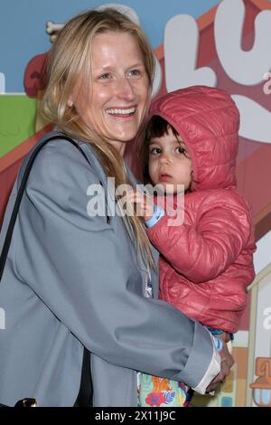 LOS ANGELES - APR 13: Mamie Gummer, daughter, Mehar Sethi, Harrison ...