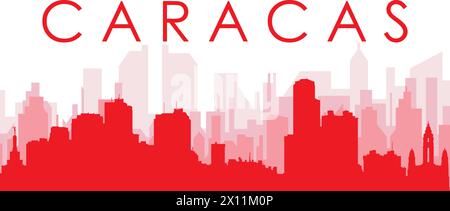 Outline Caracas Venezuela City Skyline with Modern and Historic ...