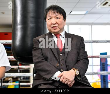 Yokohama, Kanagawa, Japan. 11th Apr, 2024. Ohashi Boxing Gym chairman ...