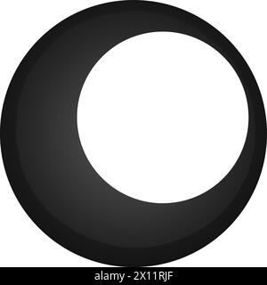 Pool ball icon over white background vector illustration. Billiard ball ...