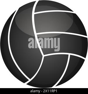Volleyball ball icon over white background vector illustration ...