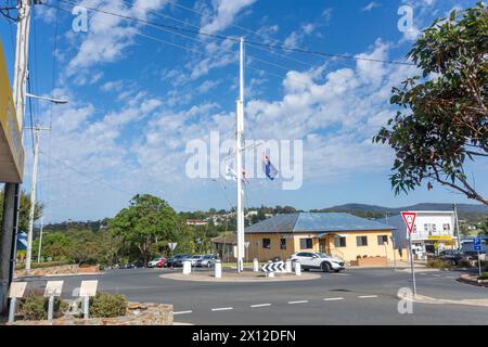 Flagmast (1861) on roundabout, Imlay Street, Eden, New South Wales ...
