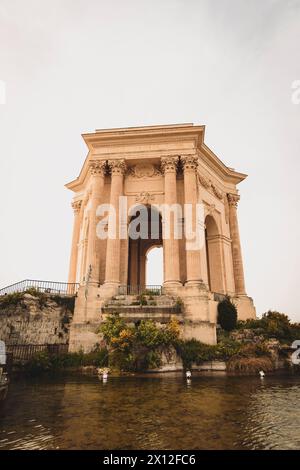 Medieval arch in a square in Montpellier, France Stock Photo - Alamy