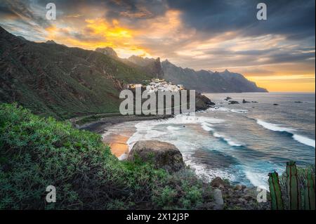 Dramatic Sea Stacks at Benijo Beach, Tenerife - Storm Light and Waves ...