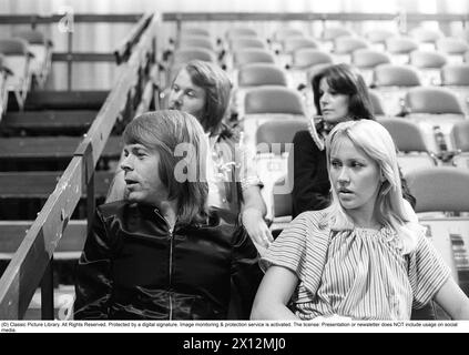 Anni-Frid Lyngstad pictured together with her husband Ragnar and ...