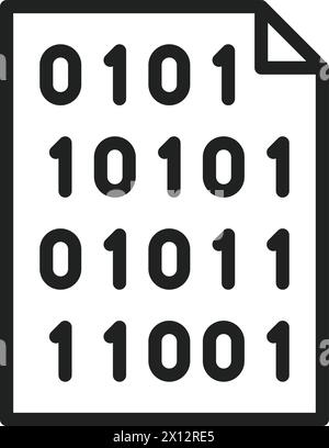 Binary Messages icon vector image. Suitable for mobile application web ...