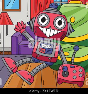 Robot and Remote Cartoon Colored Clipart Stock Vector Image & Art - Alamy