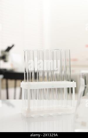 many test tubes on white back ground Stock Photo - Alamy