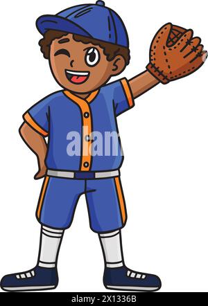 Baseball Pitcher Cartoon Colored Clipart Stock Vector Image & Art - Alamy