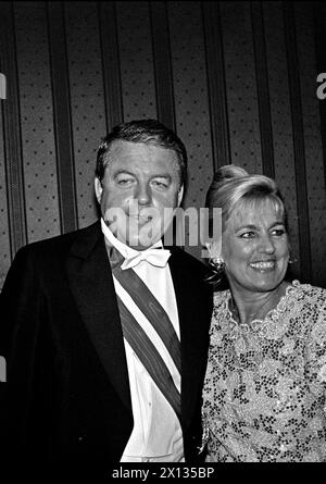 Federal Chancellor Franz Vranitzky with his wife Christine at Vienna ...