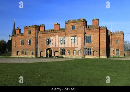 Spring view over Holme Pierrepont Hall, Nottinghamshire, England, UK ...