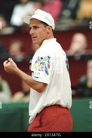 Austrian tennis player Alexander Antonitsch during a match at Daviscup ...