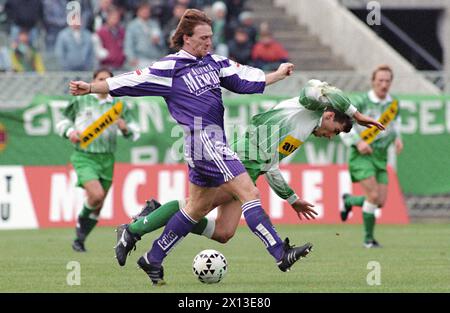 Austrian Football League 1st Division match of SK Rapid Vinna vs FK ...