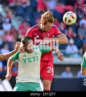 ST. LOUIS, MO - APRIL 26: St. Louis Battlehawks quarterback Max Duggan ...