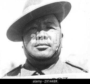 General Montgomery visits Ghurkas on the Tunisian Front. The Subadar ...