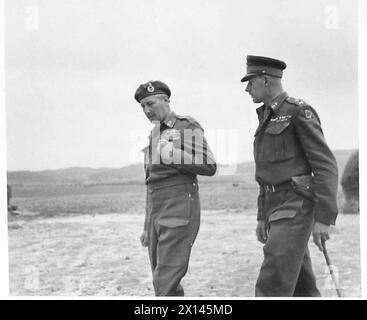GENERAL ANDERSON GOC FIRST ARMY VISIT ARMOURED UNITS IN HIS COMMAND AT ...
