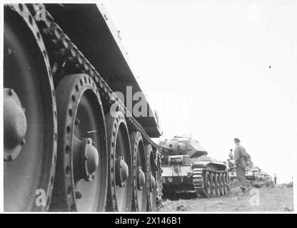 TRAINING TANK DRIVERS - Tanks ready to move off during training ...
