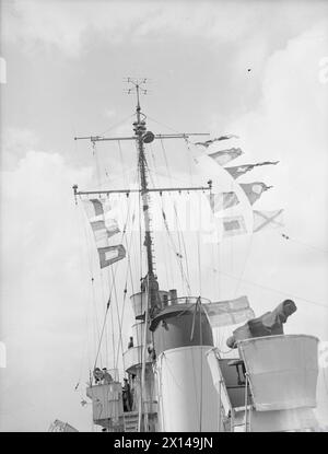 In July 1945, a British Algerine-class minesweeper, operating from HMS ...
