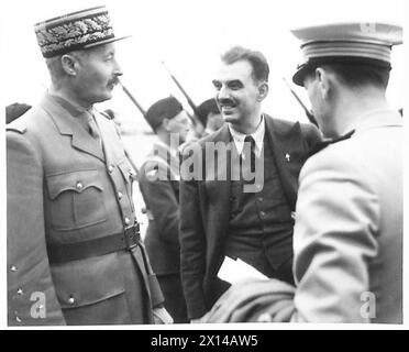 GENERAL GIRAUD ARRIVES IN ENGLAND - General Giraud smilingly greets a ...