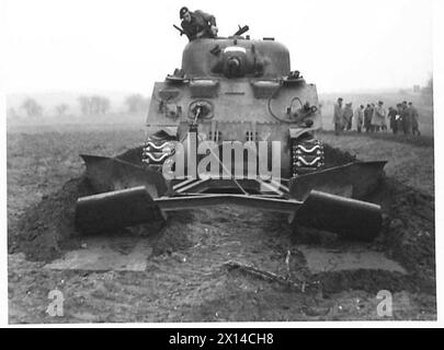 SPECIAL ASSIGNMENT FOR 79TH ARMOURED DIVISION - Tank and Plough stuck ...