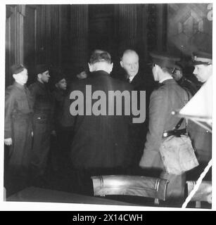 Brigadier General Lord Croft inspects boys of the Cadet Force wearing ...