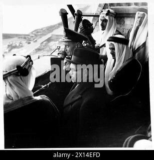 Arabian Princes Emir Feisal bin 'Abd al-Aziz and his brother Khalid ...