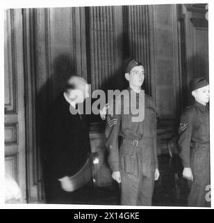Brigadier General Lord Croft inspects boys of the Cadet Force wearing ...