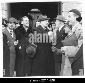ITALYMEETING OF THE NATIONAL LIBERATION FRONT - Jiulio Rodino (left ...