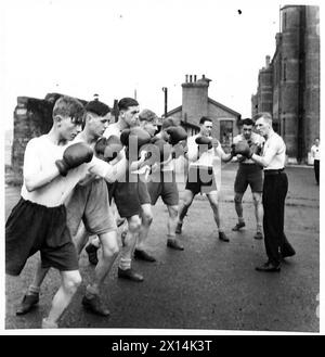A YOUNG SOLDIERS BATTALION - A young soldiers boxing class , British ...