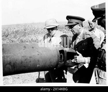 MR. CHURCHILL'S NORTH AFRICAN VISIT - Mr. Churchill climbing down after ...