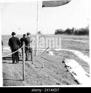 British Army troops observe bombing over Santa Maria and the River ...