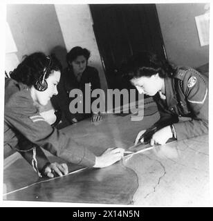 ATS PLOTTER GIRLS - ATS at work in plotting room , British Army Stock ...