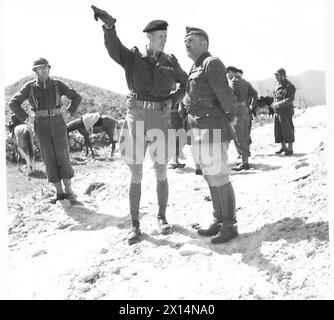 ITALY : FIFTH ARMY GOUMS HONOUR BRITISH DEAD - Goums wending their way ...