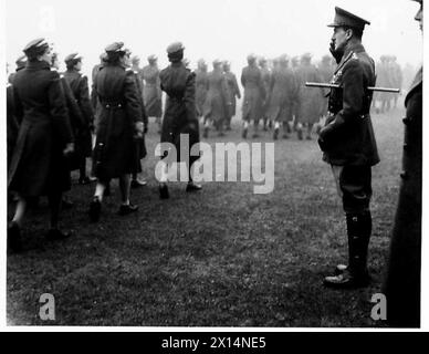 Cadets of the ATS march past the Commander-in-Chief Home Forces during ...